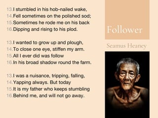 Follower by Seamus Heaney | PPTX