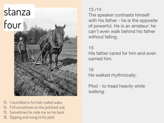 Follower by Seamus Heaney | PPT