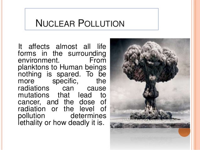 Nuclear pollution
