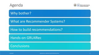 Session-Based Recommender Systems | PPT