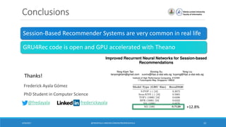 Session-Based Recommender Systems | PPT