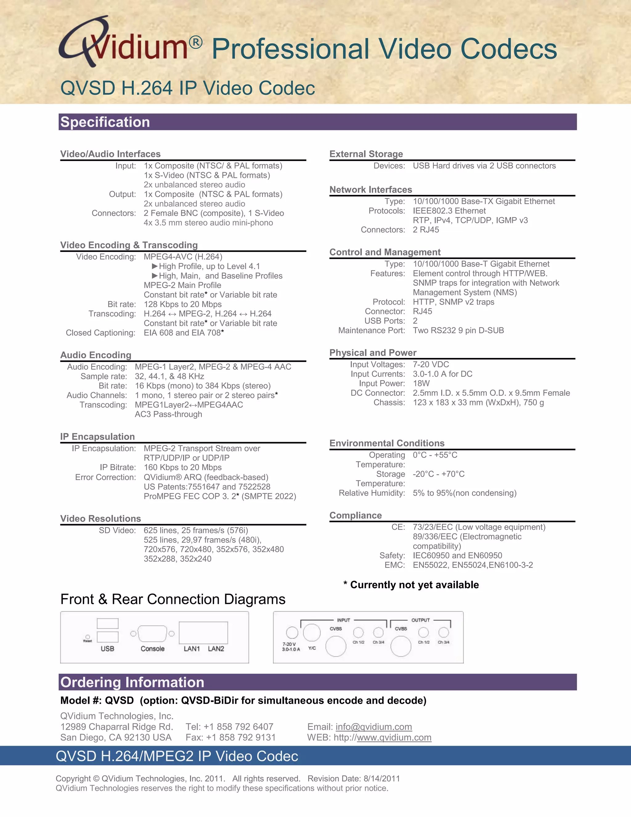 Qvsd datasheet | PDF