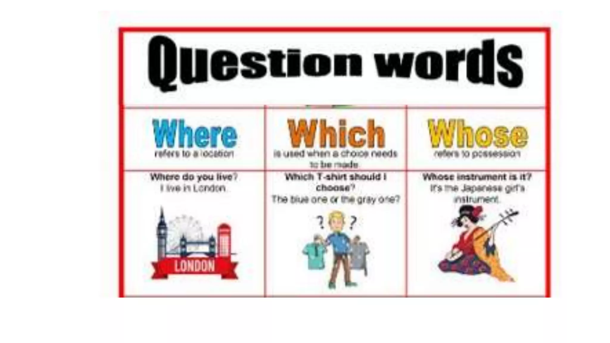Question words | PPTX