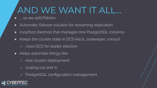 Deployment of PostgreSQL inside of Kubernetes with High Availability | PPT
