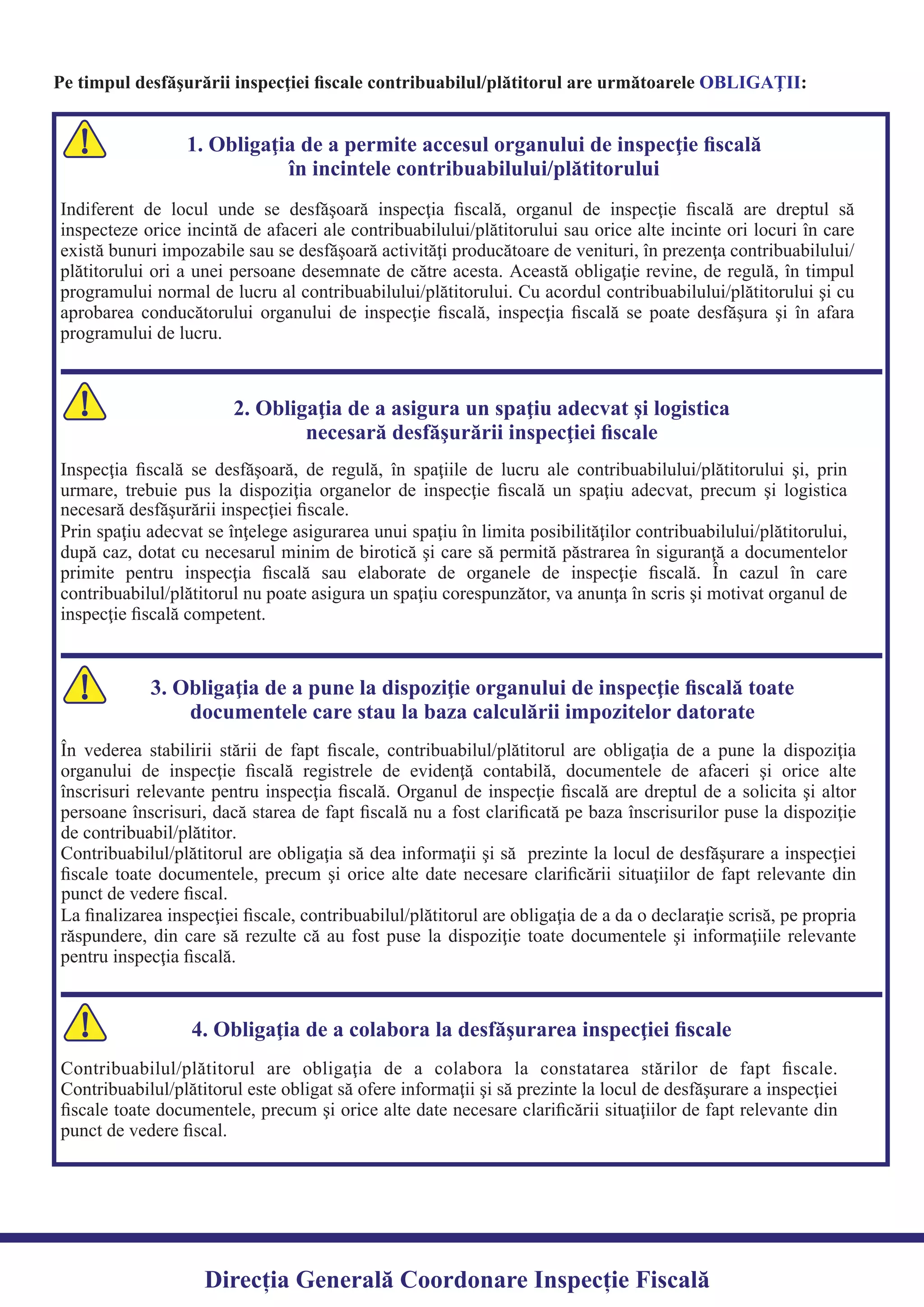 Ghid inspectie fiscala | PDF