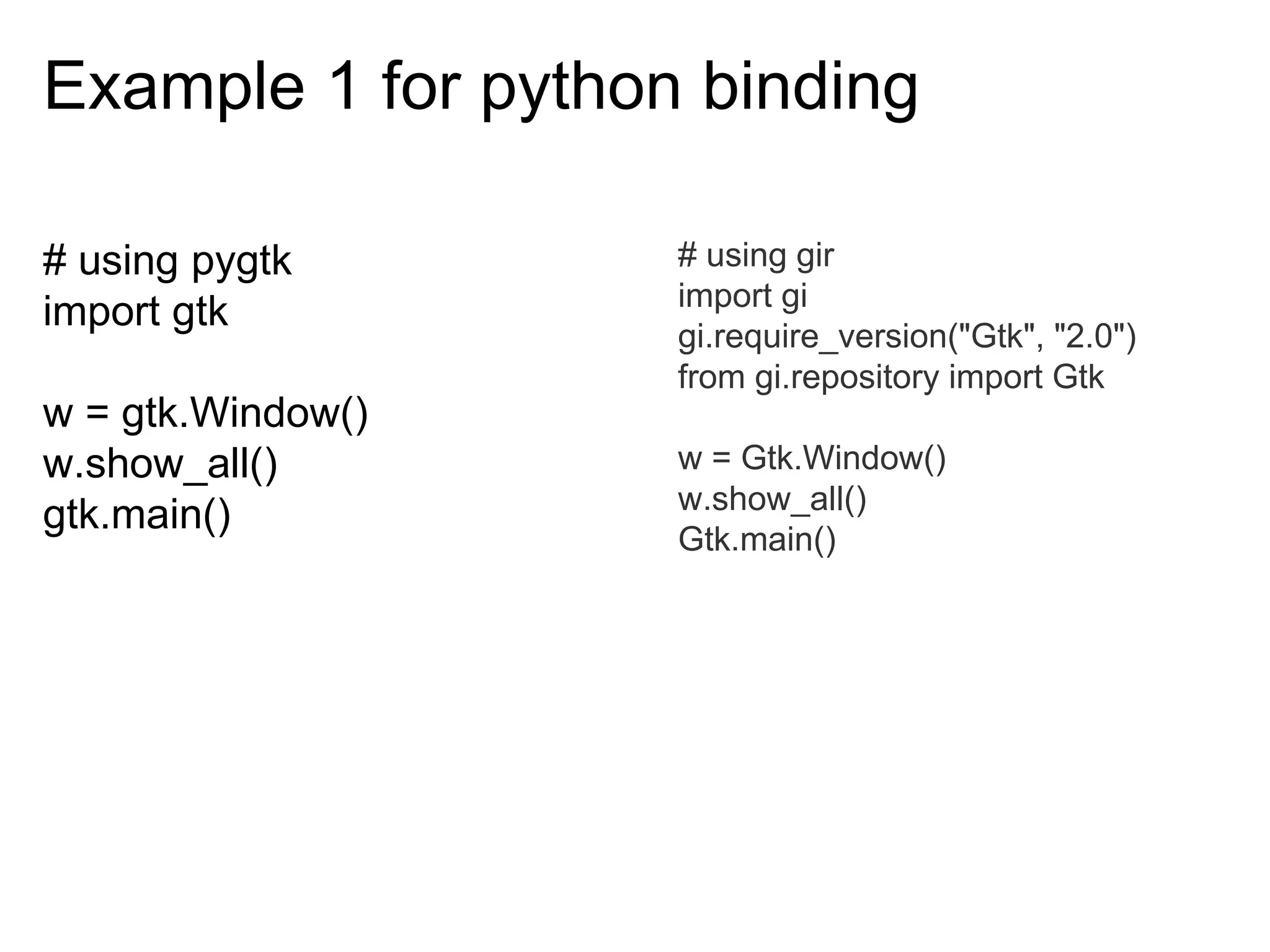 Introduce gobject introspection | PPT