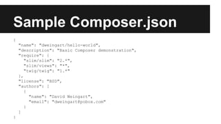 Nh php may 2014 - composer | PPT