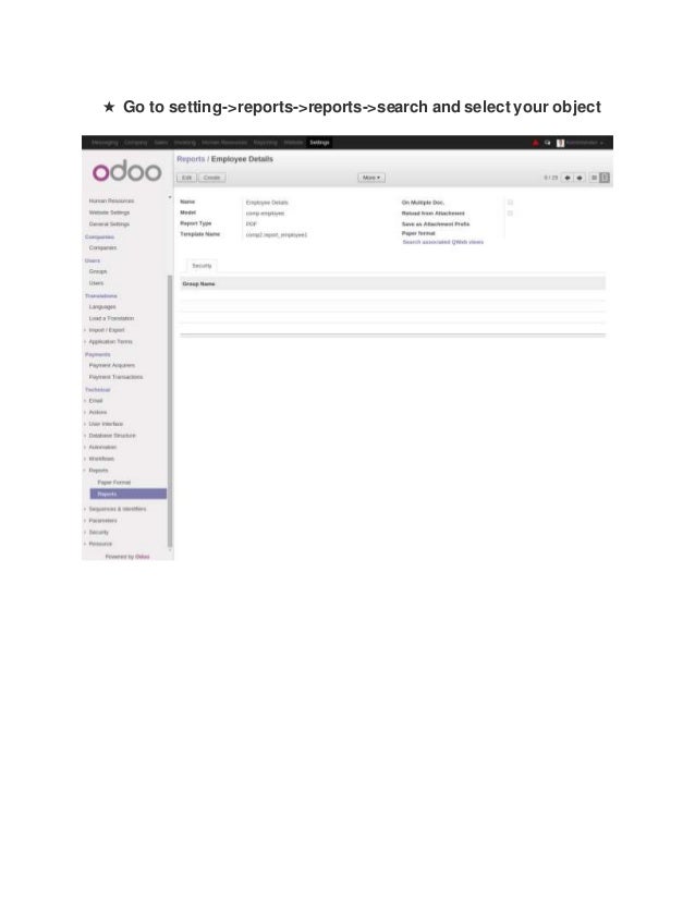 Qweb Report In Odoo