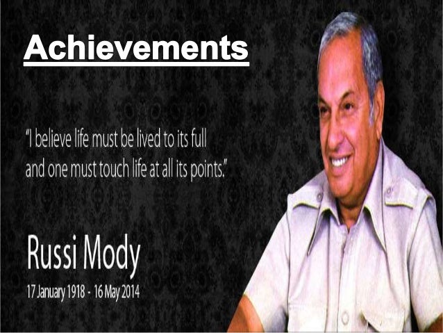 Russi Mody Quotes