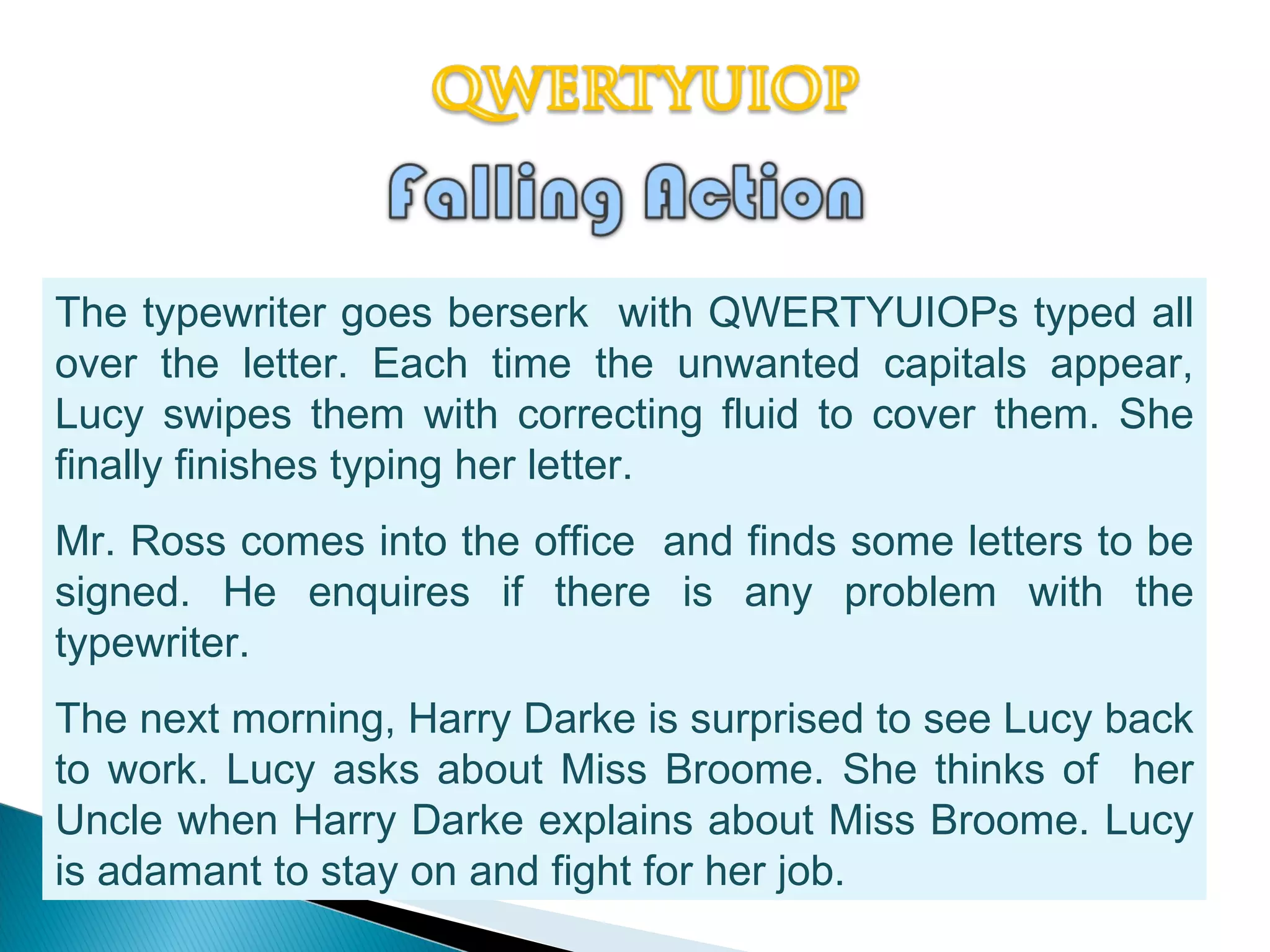 QWERTYUIOP by Vivien Alcock | PPT