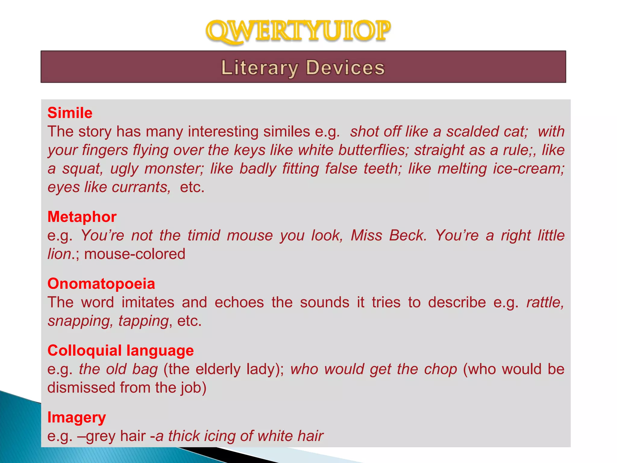 QWERTYUIOP by Vivien Alcock | PPT