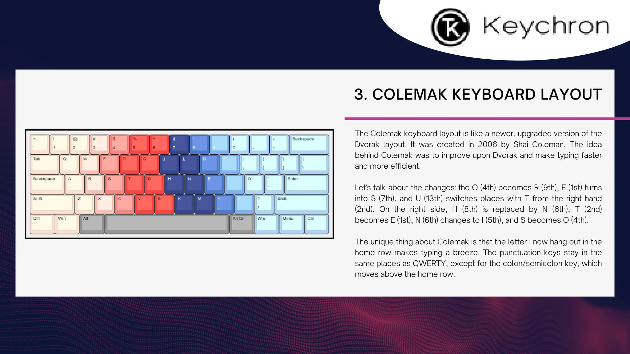Comparing Qwerty Vs Dvorak Vs Colemak Keyboard Layouts Ppt