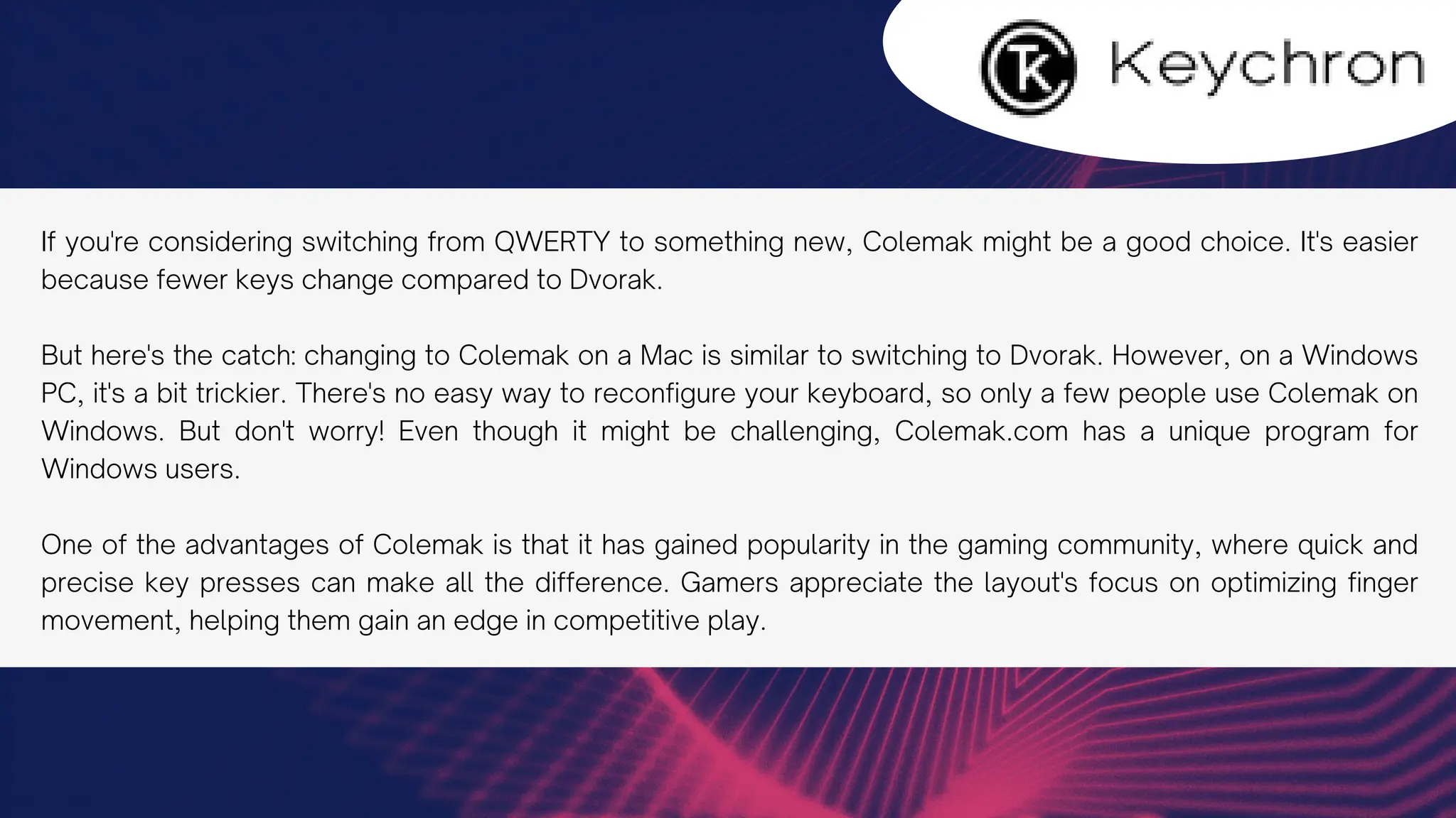 Comparing Qwerty Vs Dvorak Vs Colemak Keyboard Layouts Ppt