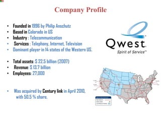 The Qwest Communication Corporate Scandal | PPTX