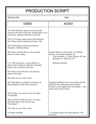 Production script (2) | DOC