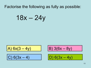 Qwizdom a-level maths - algebra | PPT