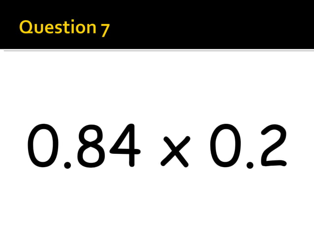 Qwizdom multiplying decimals | PPT