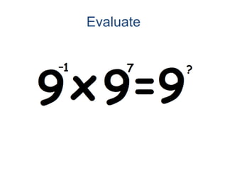 Qwizdom year 8 maths - laws of indices | PPT