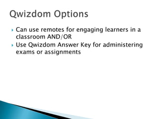Qwizdom answer key | PPT