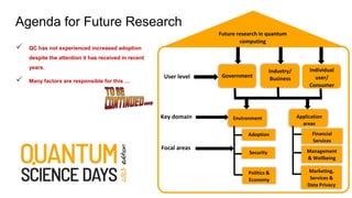 Framework for understanding quantum computing use cases from a ...
