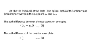 Quater wave plate and half wave plate.pptx