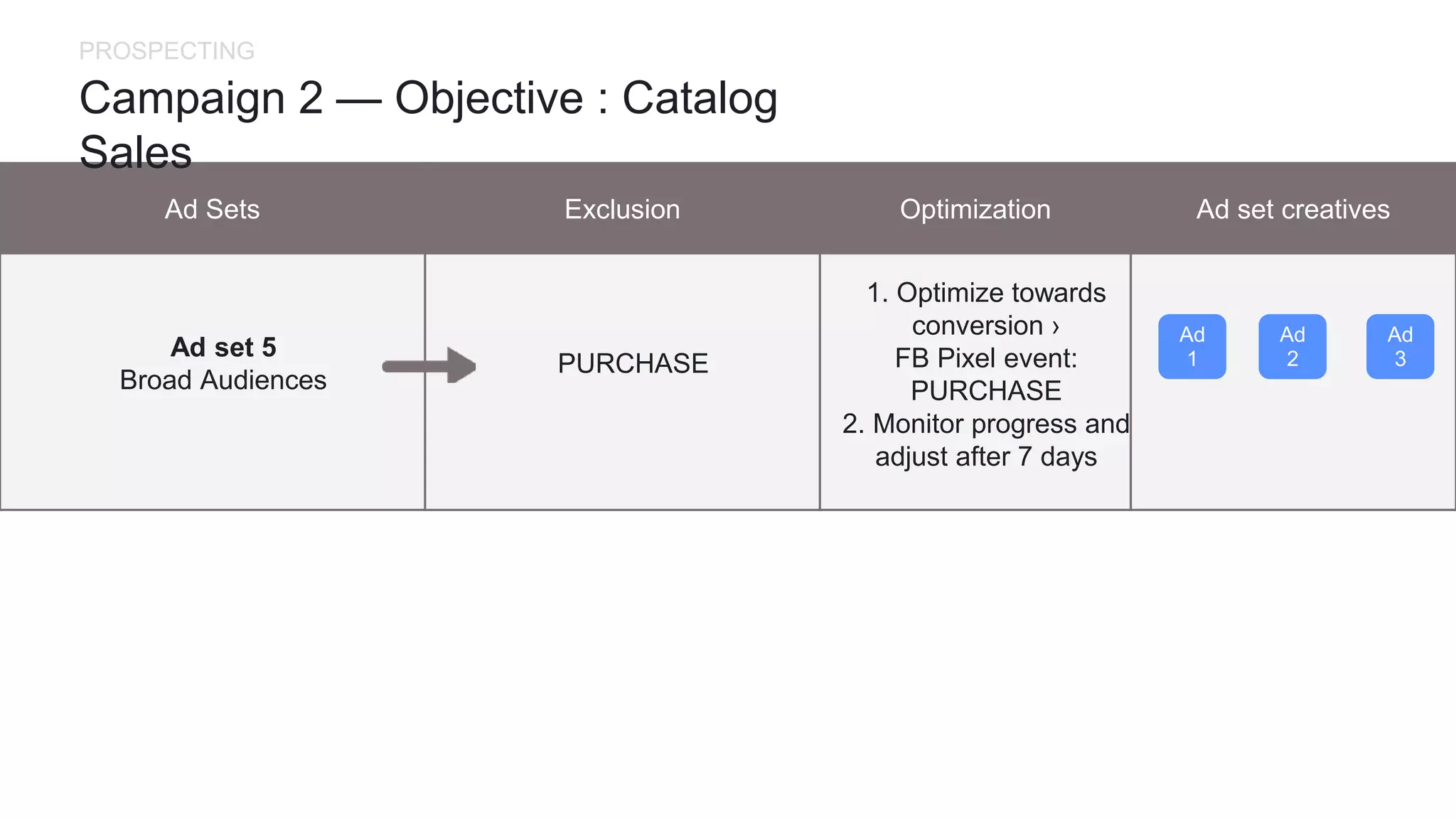 Facebook Ads Ecom Campaign structure | PPTX