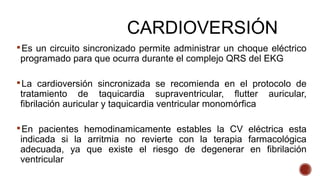 Desfibrilacioìn cardioversión | PPT