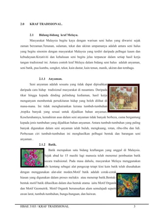 Hbae 3103 711216106404 assignment kraf tradisional | DOC