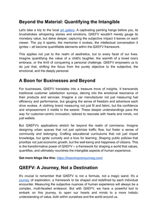 QXEFV-Unveiling the Enigma of Value in a Subjective World | PDF