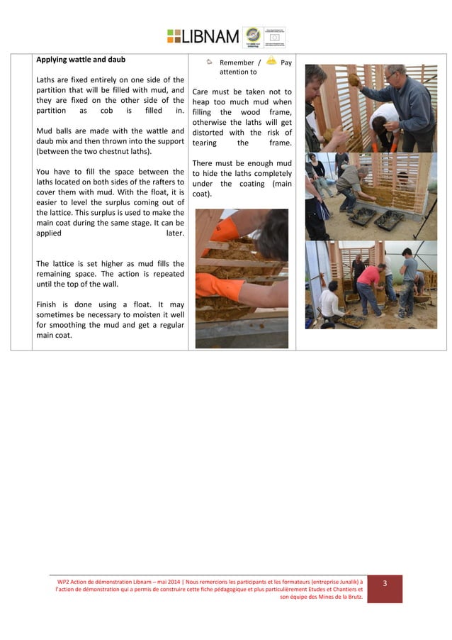 educational sheet wattle and daub | PDF