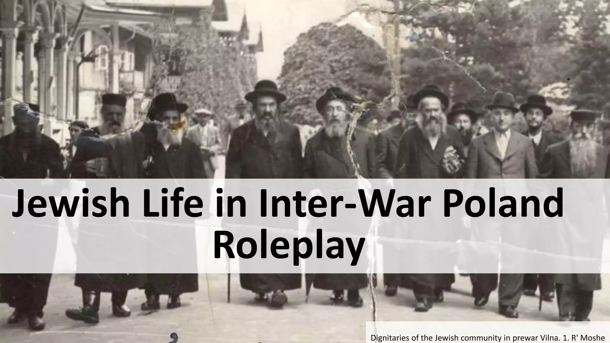 Jewish life in interwar poland | PPTX