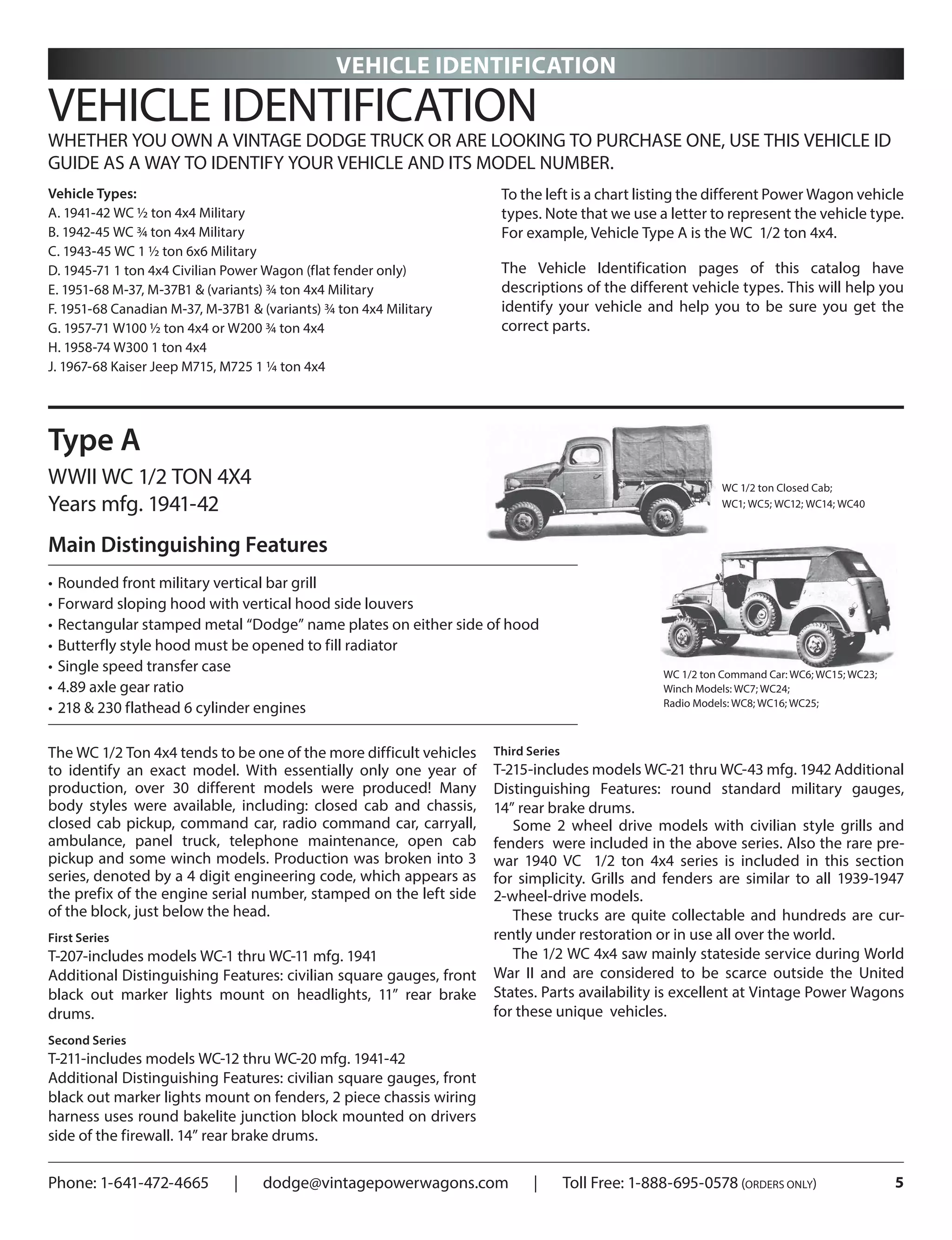 Complete 2016 Vintage Power Wagons Parts Catalog | PDF