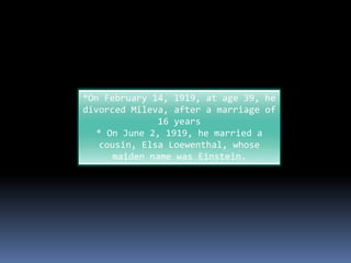 TIMELINE OF ALBERT EINSTEIN'S LIFE | PPTX