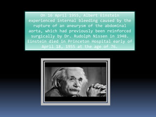 TIMELINE OF ALBERT EINSTEIN'S LIFE | PPTX