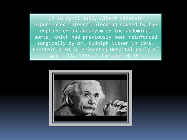 TIMELINE OF ALBERT EINSTEIN'S LIFE | PPTX