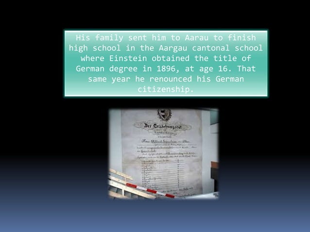 TIMELINE OF ALBERT EINSTEIN'S LIFE | PPTX