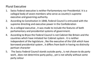 Plural executive system | PPTX | Civic affairs | Politics
