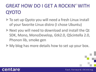 Building Cross-Platform Apps using Qt and Qyoto | PPT