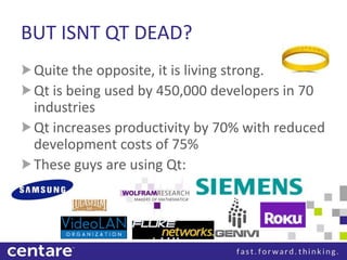 Building Cross-Platform Apps using Qt and Qyoto | PPT