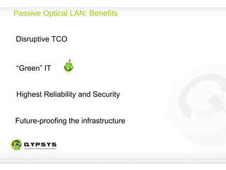 Qypsys | Motorola Passive Optical LAN | PPT