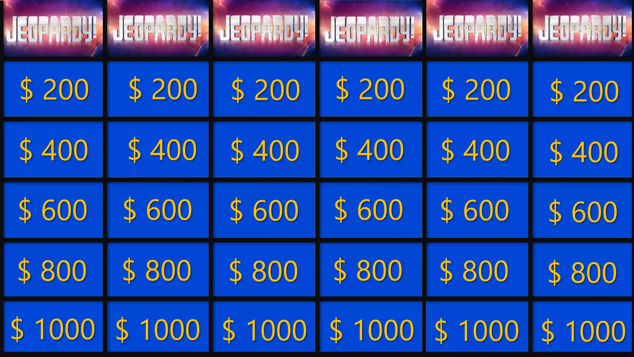 Jeopardy Game | PPT