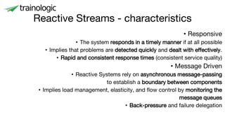 Reactive solutions using java 9 and spring reactor | PPTX