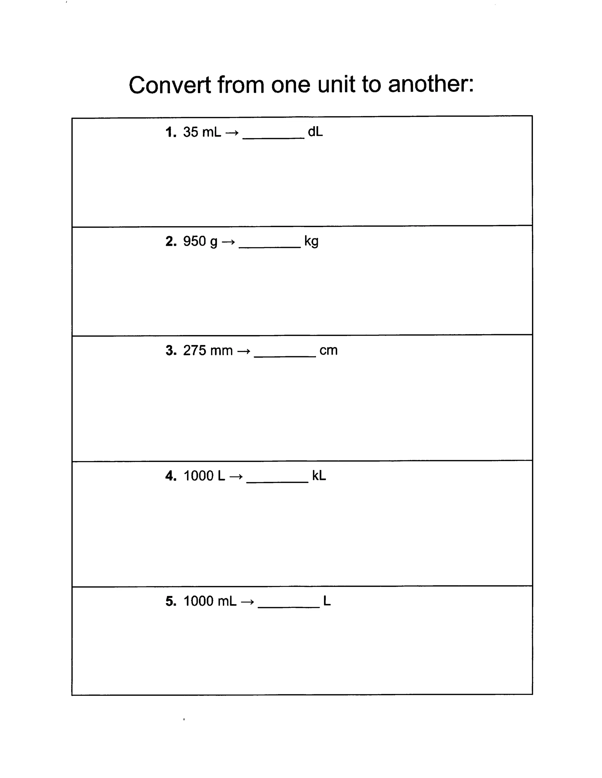 Unit Conversions Workout + Solutions | PDF | Physics | Science