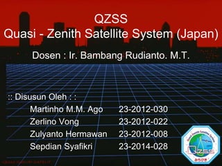 Qzss satellite (japan) | PPTX