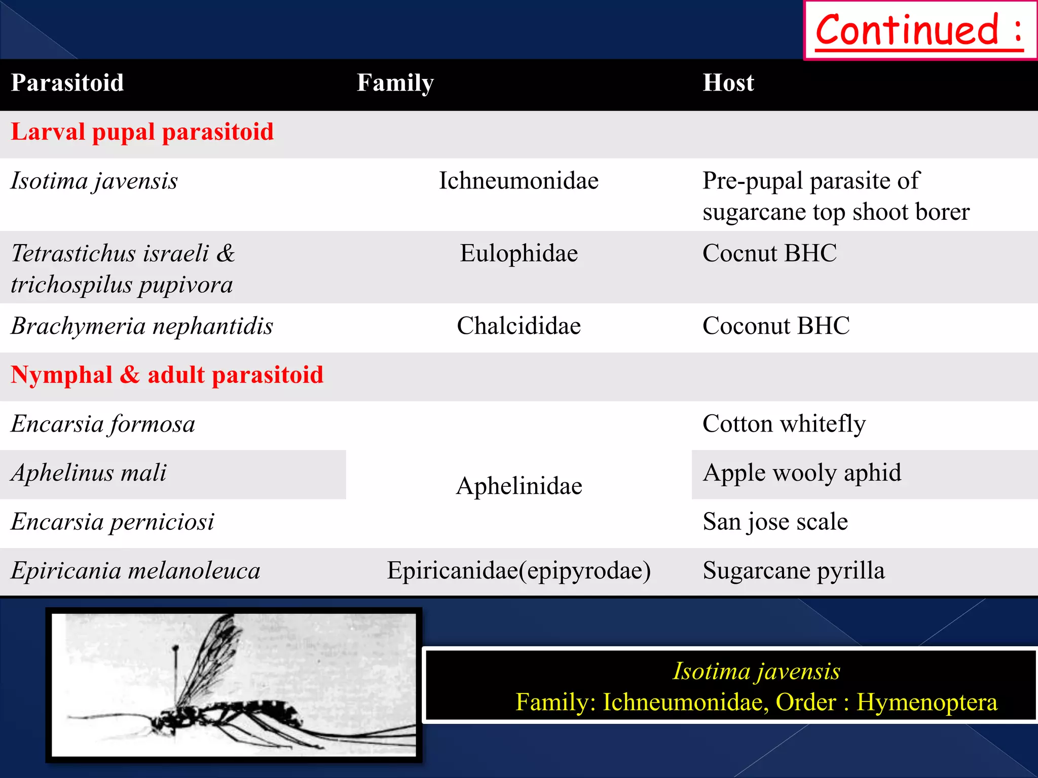 Identification of common natural enemy of crop pests and weeds | PPTX