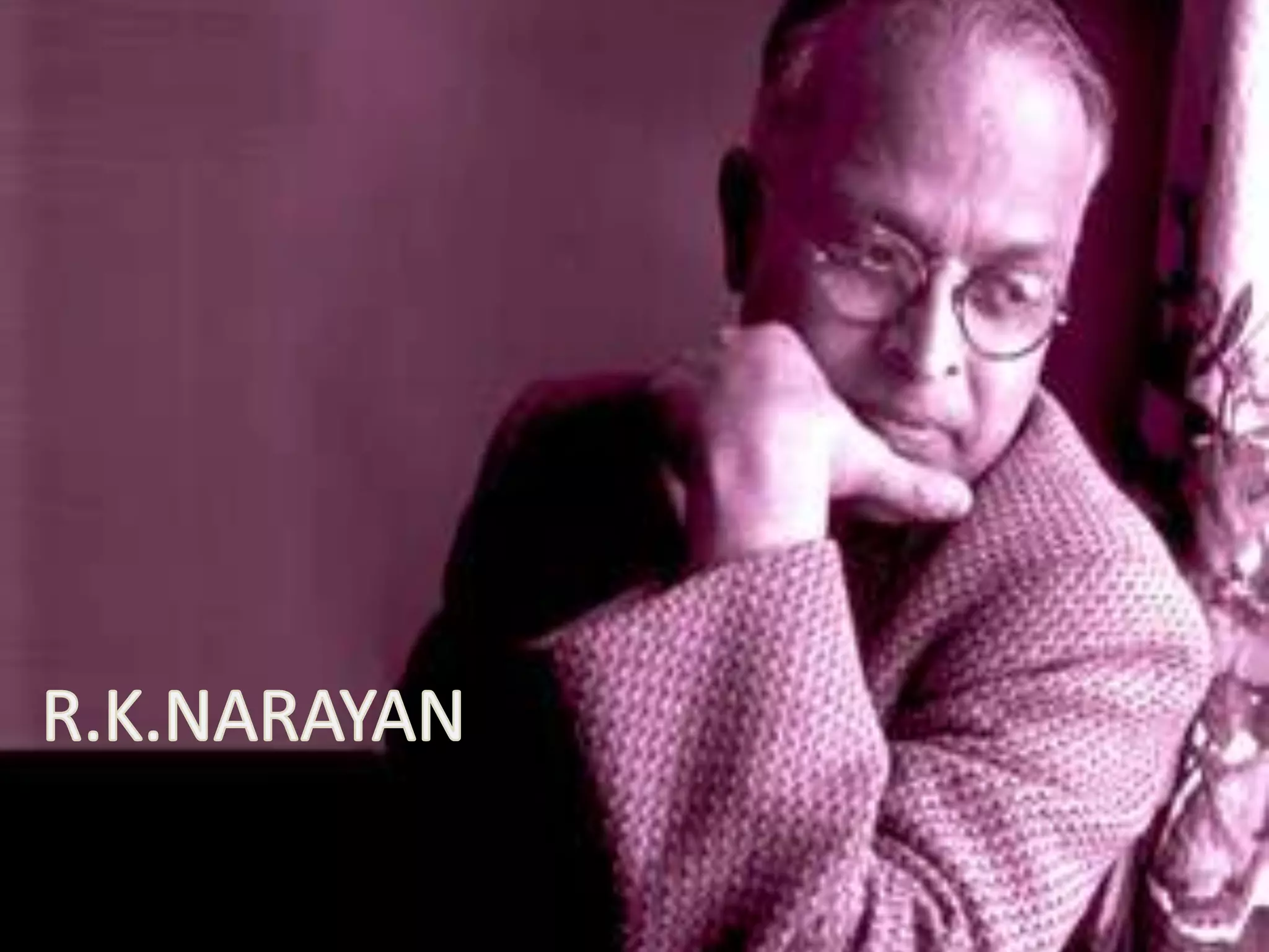 R.K.Narayan's life span journey as a writer | PPTX