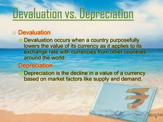 Rupee Depreciation - 2013 | PPTX