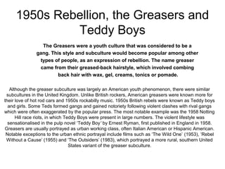 Greasers | PPT
