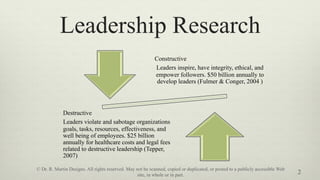 Destructive Leadership and the Millennial Workforce | PDF