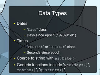 R - the language | PPT